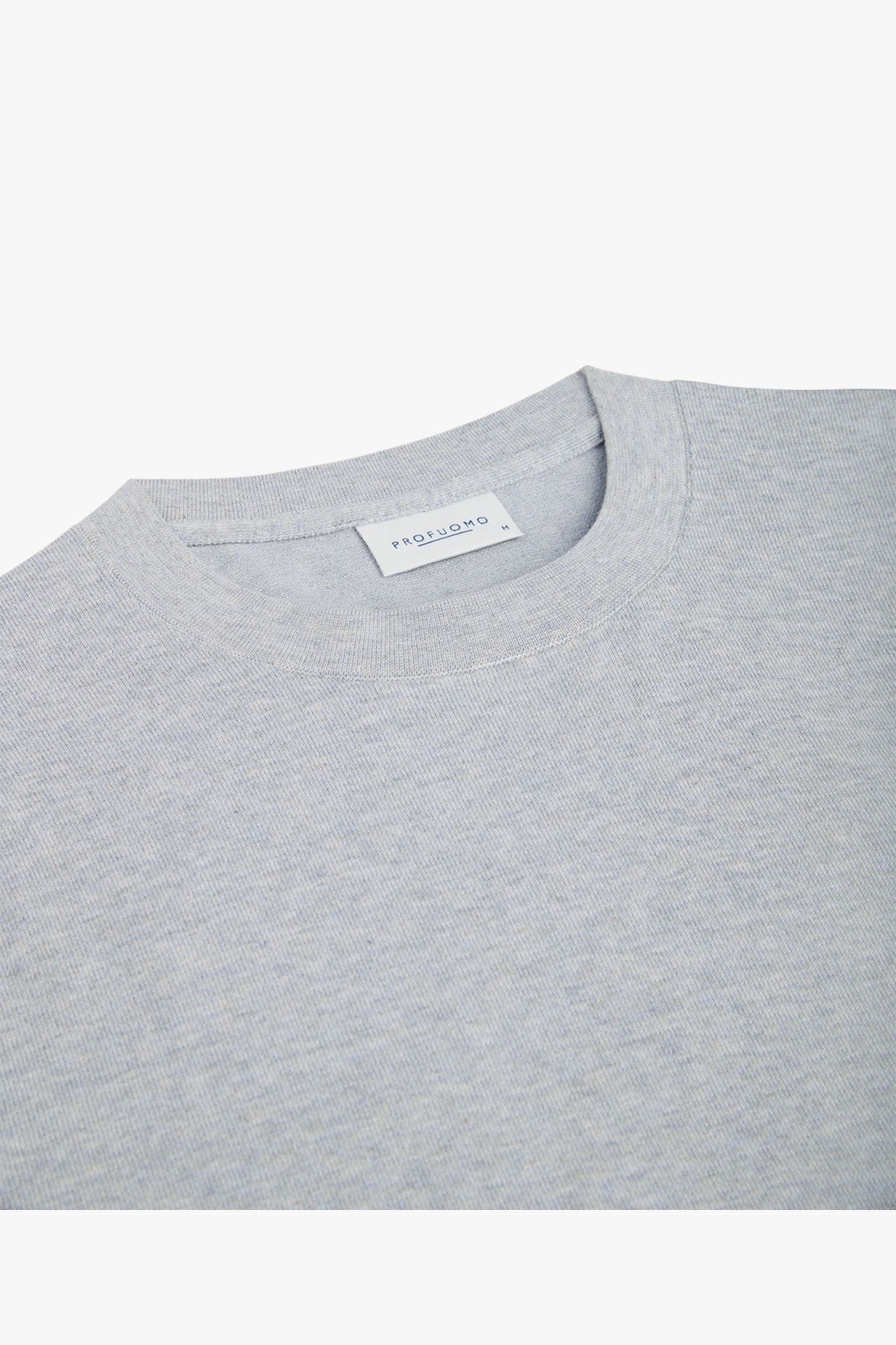 Profuomo Luxury Regular Fit Pullover hellgrau, Einfarbig | Hemden.de