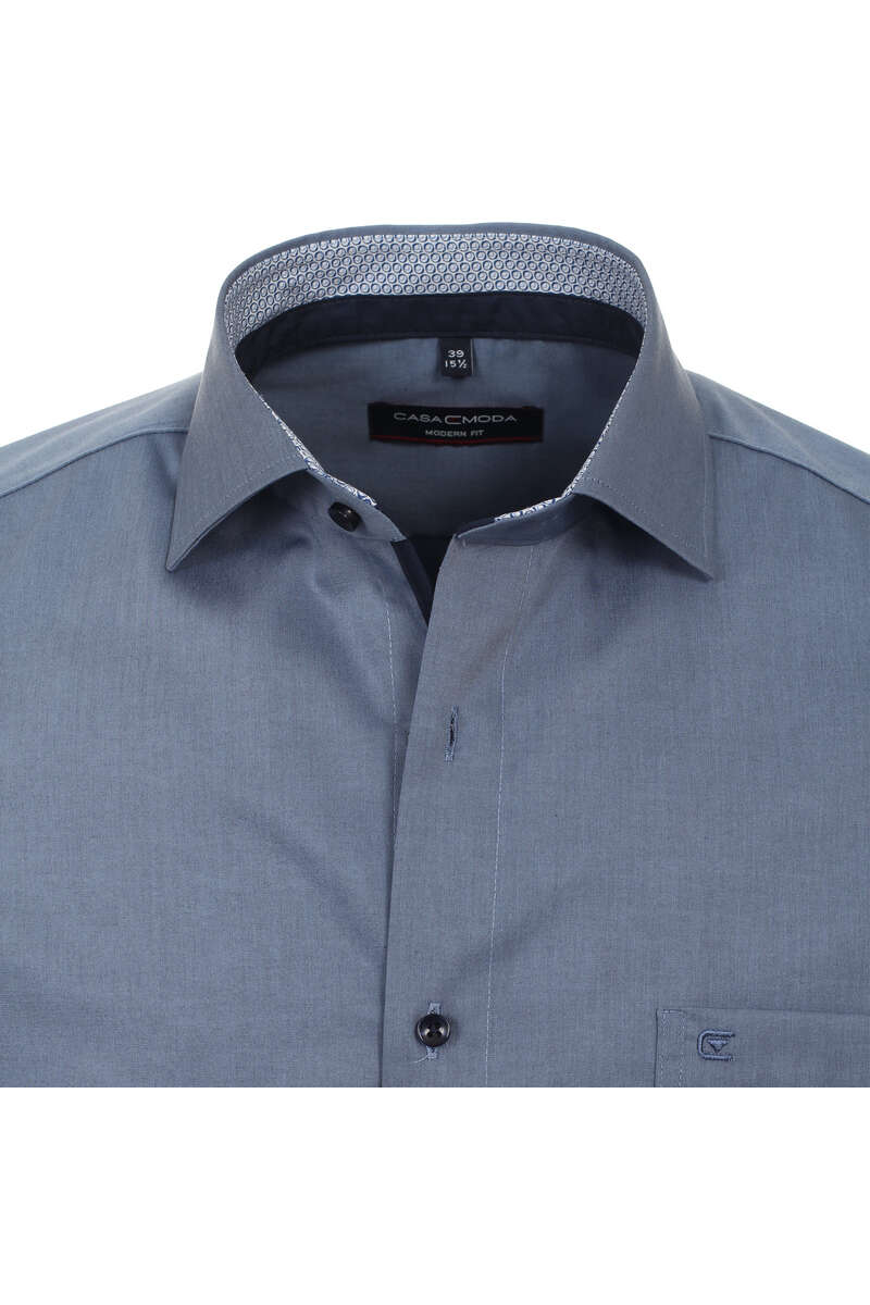 Casa Moda Modern Fit shirt blue, faux-uni | Hemden.de