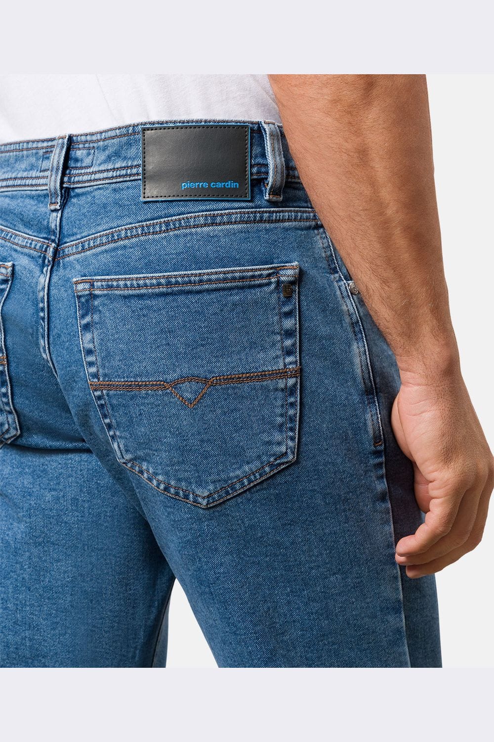 Pierre Cardin Dijon Regular Fit Vijf-zak Jeans donkerblauw | Overhemden.com