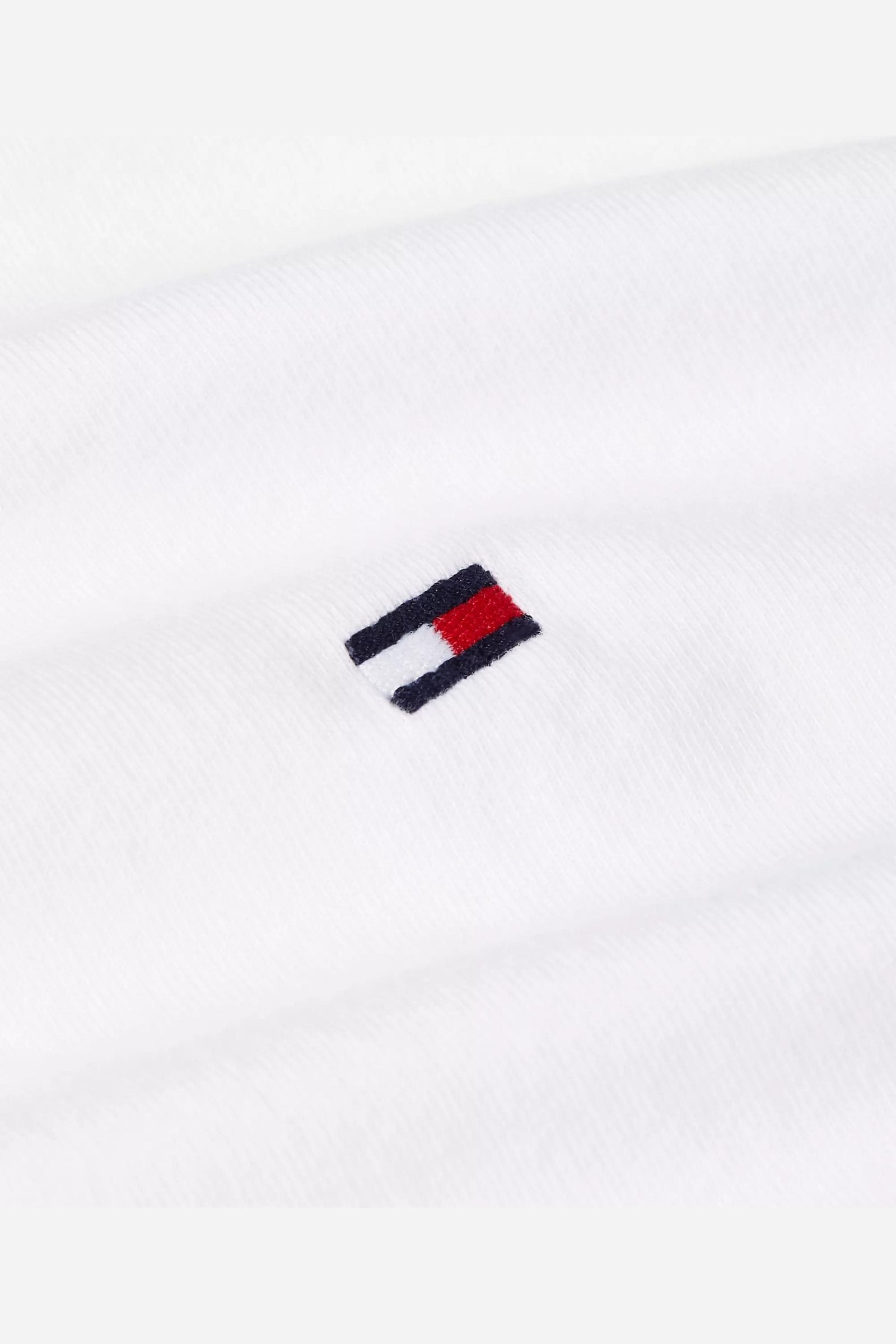 Tommy Hilfiger Regular Fit T-Shirt ronde hals wit, Effen | Overhemden.com