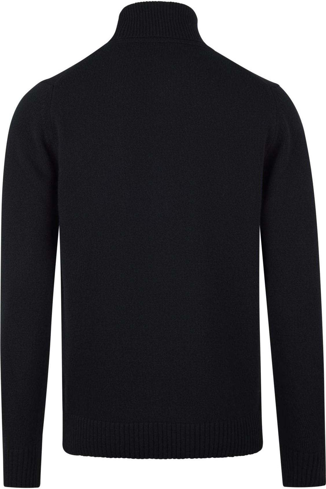 Stenströms Fitted Body pullover polo neck black, One Colour | Hemden.de