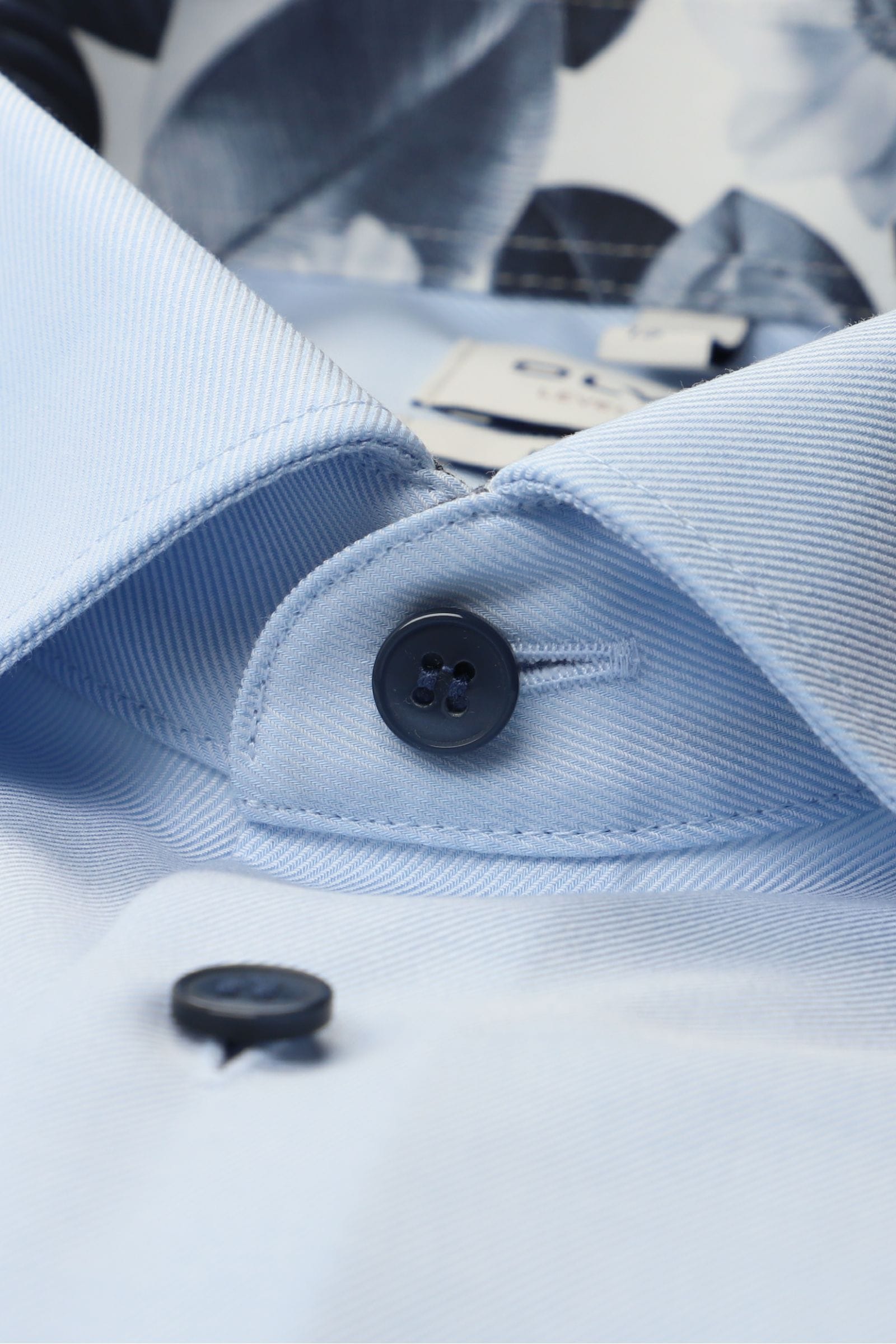 OLYMP Level Five Body Fit Chemise bleu, Unicolore | Overhemden.com FR-BE