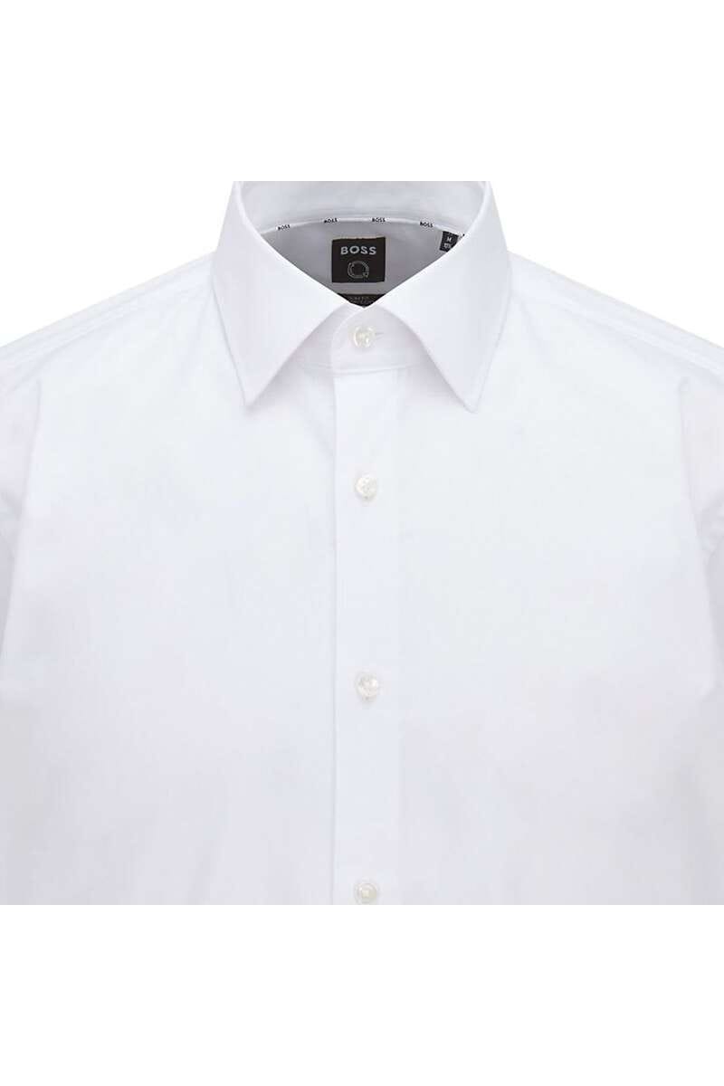 BOSS Slim Fit H-HANK shirt white, One Colour | Businesshemden.com
