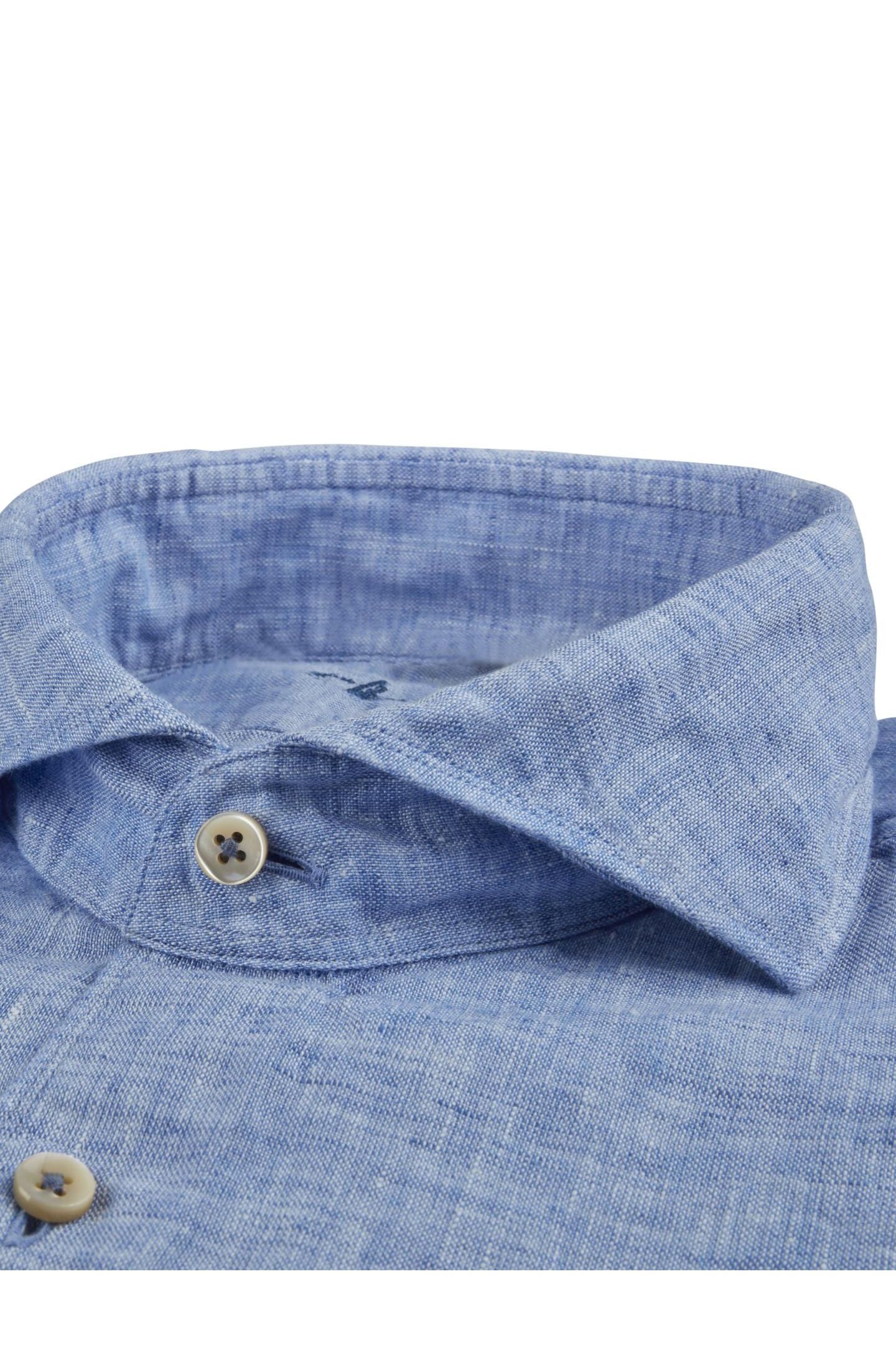 Stenströms Slimline linen shirt bright blue, One Colour ...