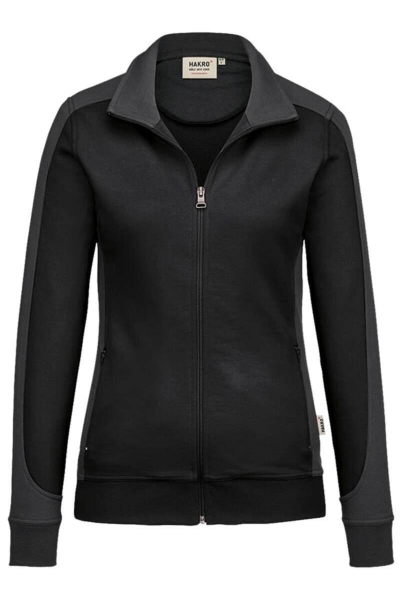 HAKRO MIKRALINAR® Regular Fit women sweat jacket zip black ...
