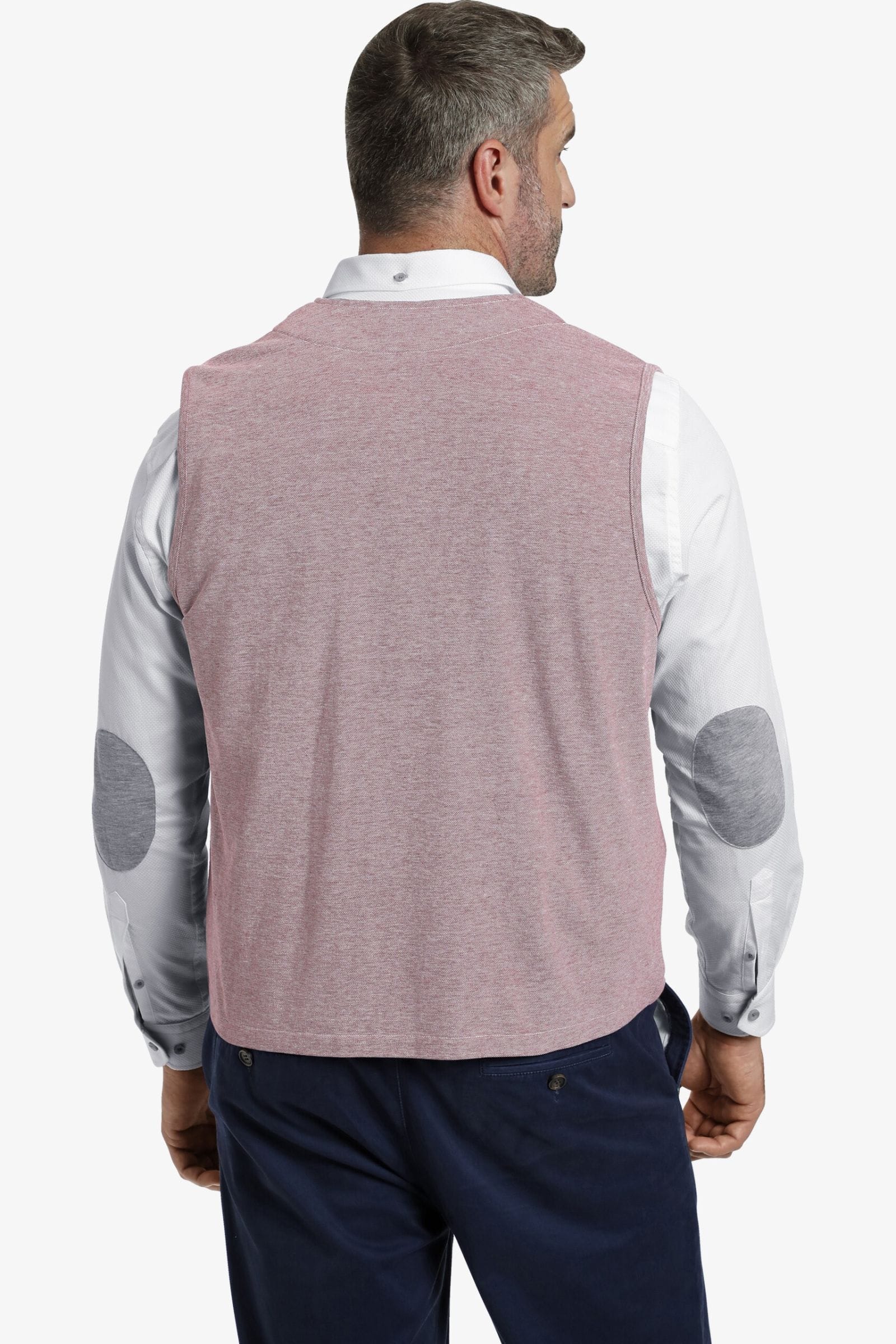 Charles Colby Comfort Fit Vest rood | Overhemden.com