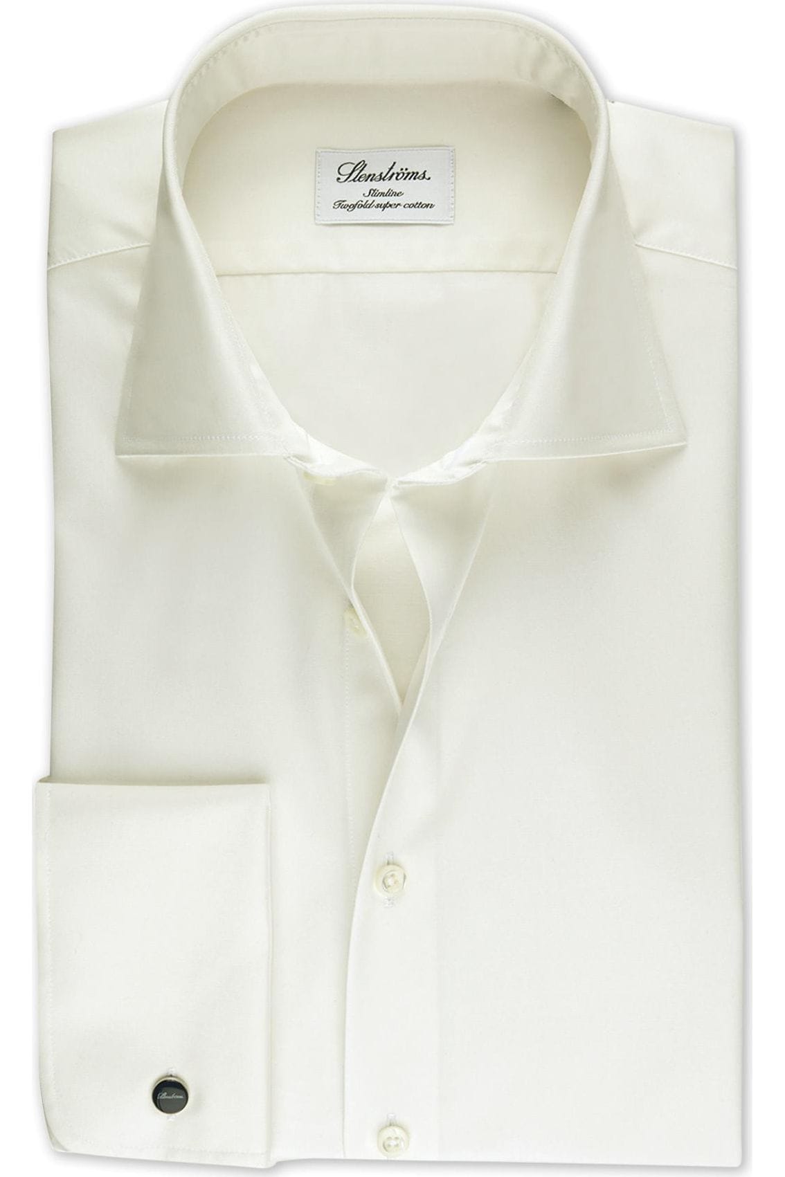 Stenströms Slimline Overhemd Champagne, Effen | Overhemden.com