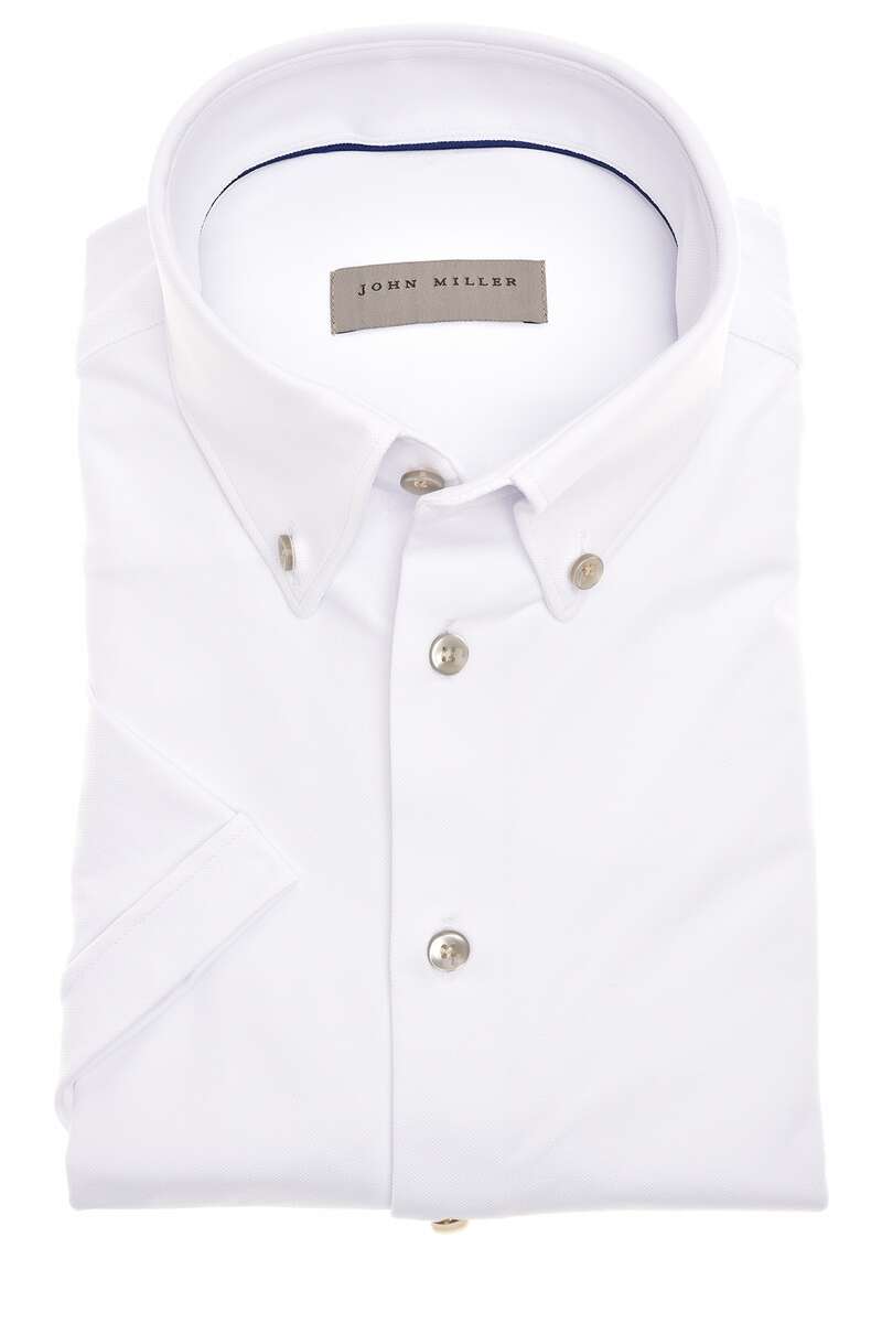 John Miller Slim Fit Hemd weiss, Einfarbig | Hemden.de