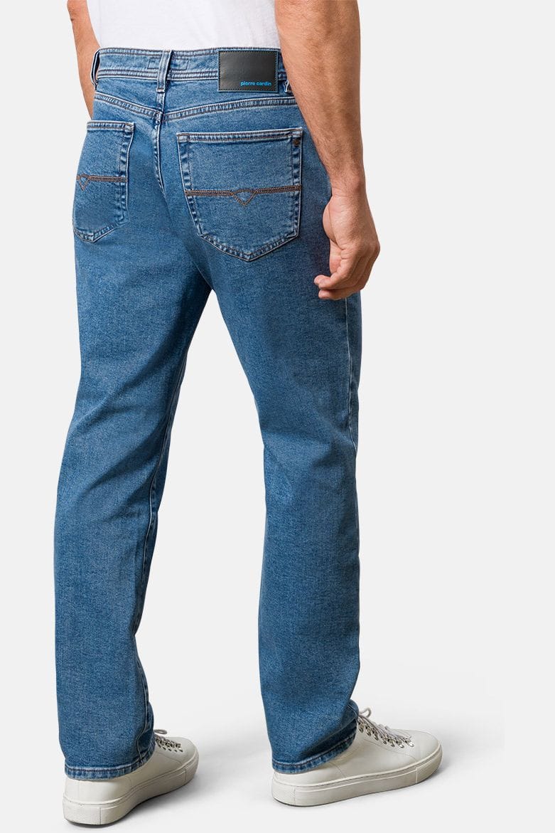 Pierre Cardin Dijon Regular Fit Vijf-zak Jeans donkerblauw | Overhemden.com