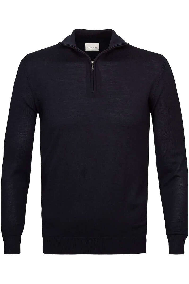 Profuomo Herren pullover zip navy | Businesshemden.com