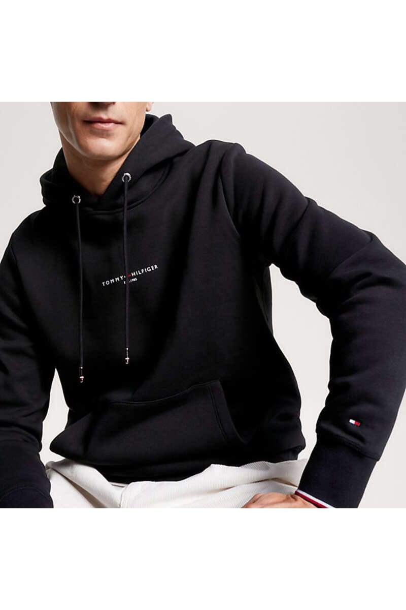 Tommy Hilfiger hoodie black | Businesshemden.com