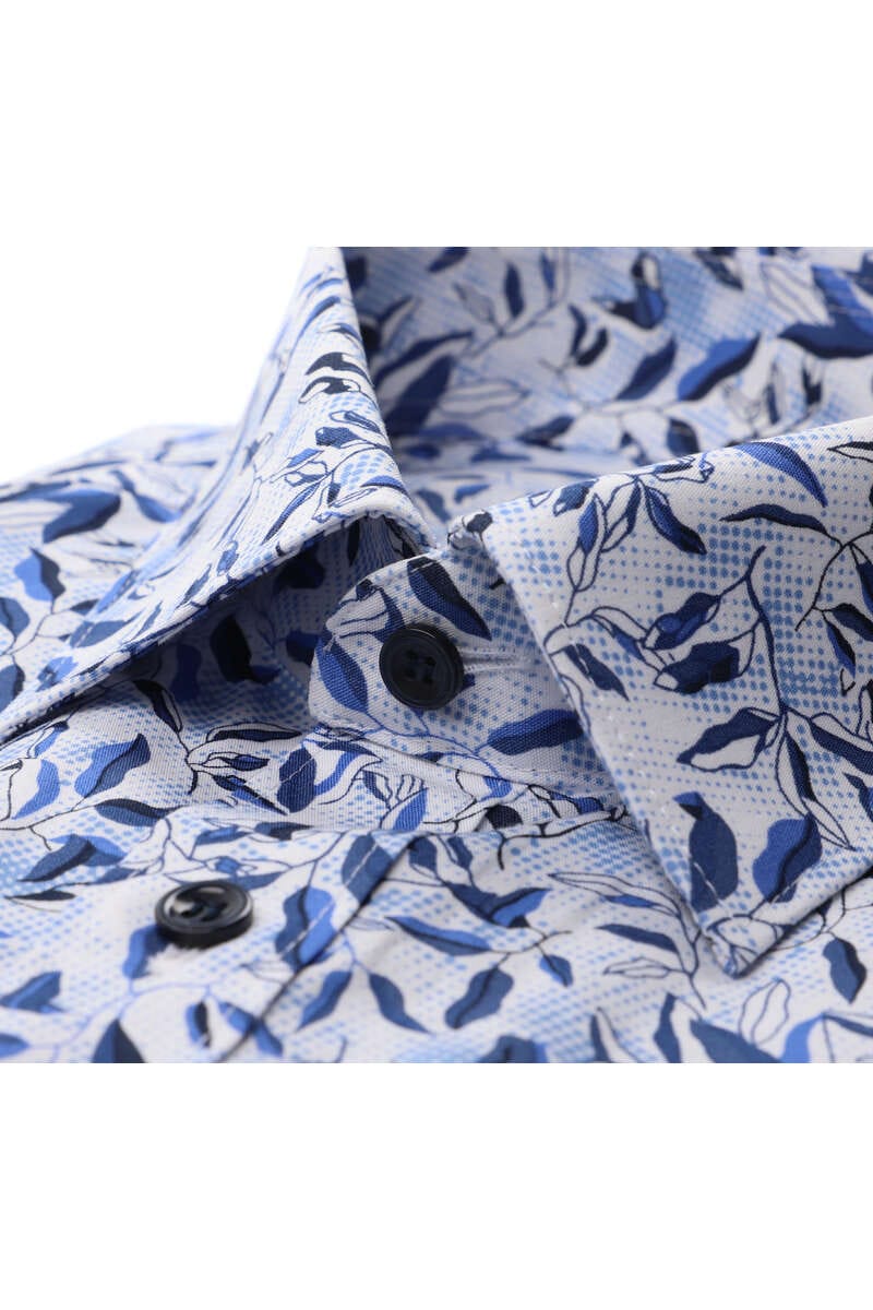 Hochwertiges Marvelis Body Fit Hemd in der Farbe blau/weiss, Blumen ...