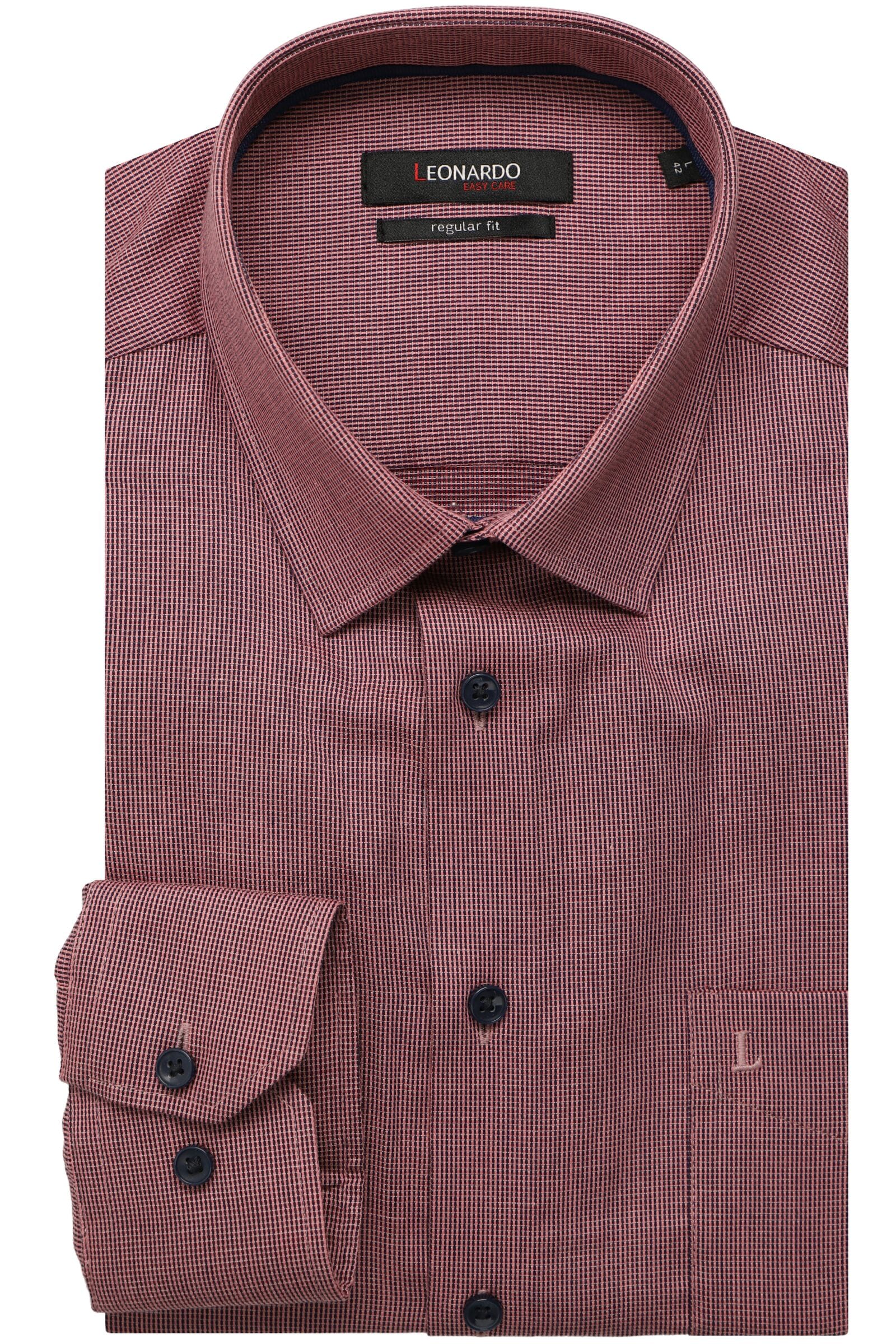 Leonardo by Jupiter Regular Fit shirt red, One Colour | Hemden.de