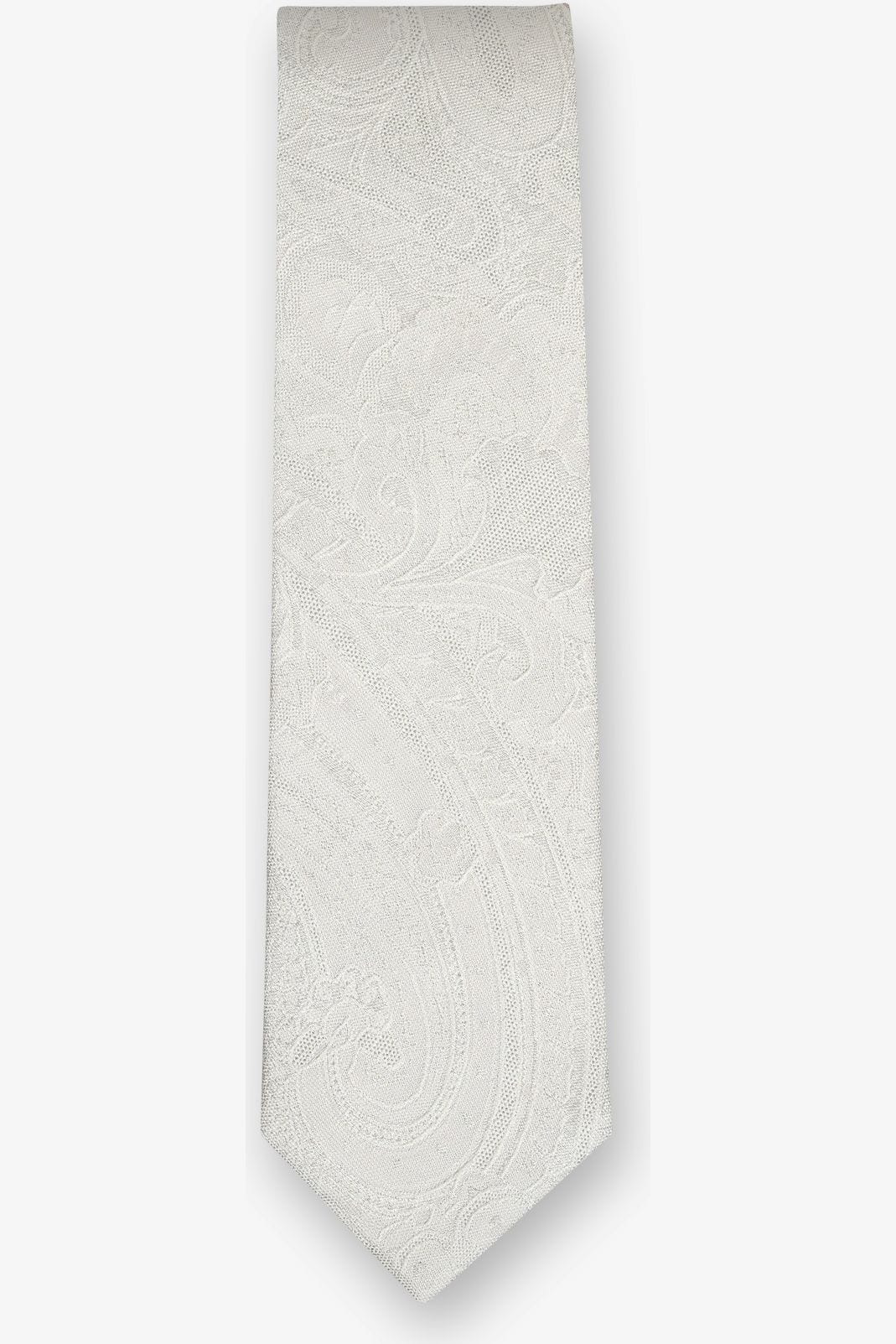 Real Guys Stropdas 100% zijde champagne, Paisley | Overhemden.com