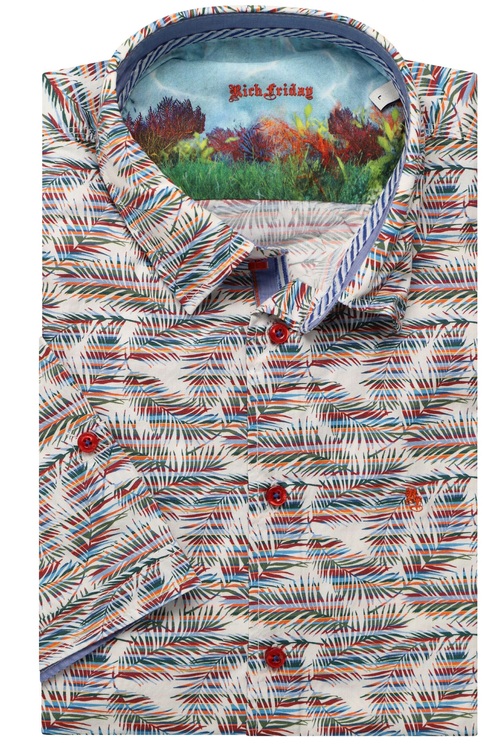 Rich Friday by Jupiter Regular Fit shirt red, Patterned | Hemden.de