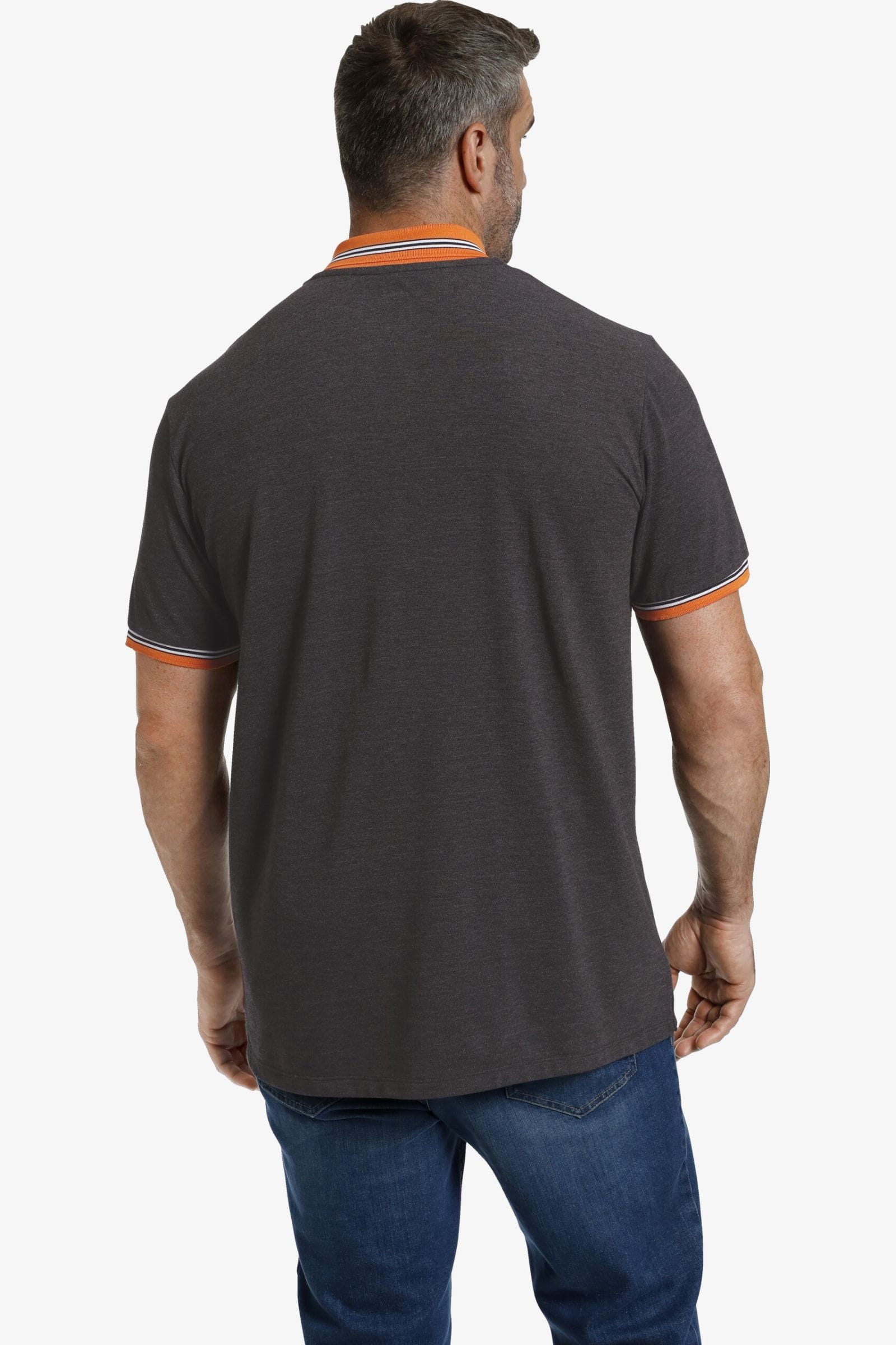 Charles Colby Comfort Fit polo shirt dark grey, One Colour ...