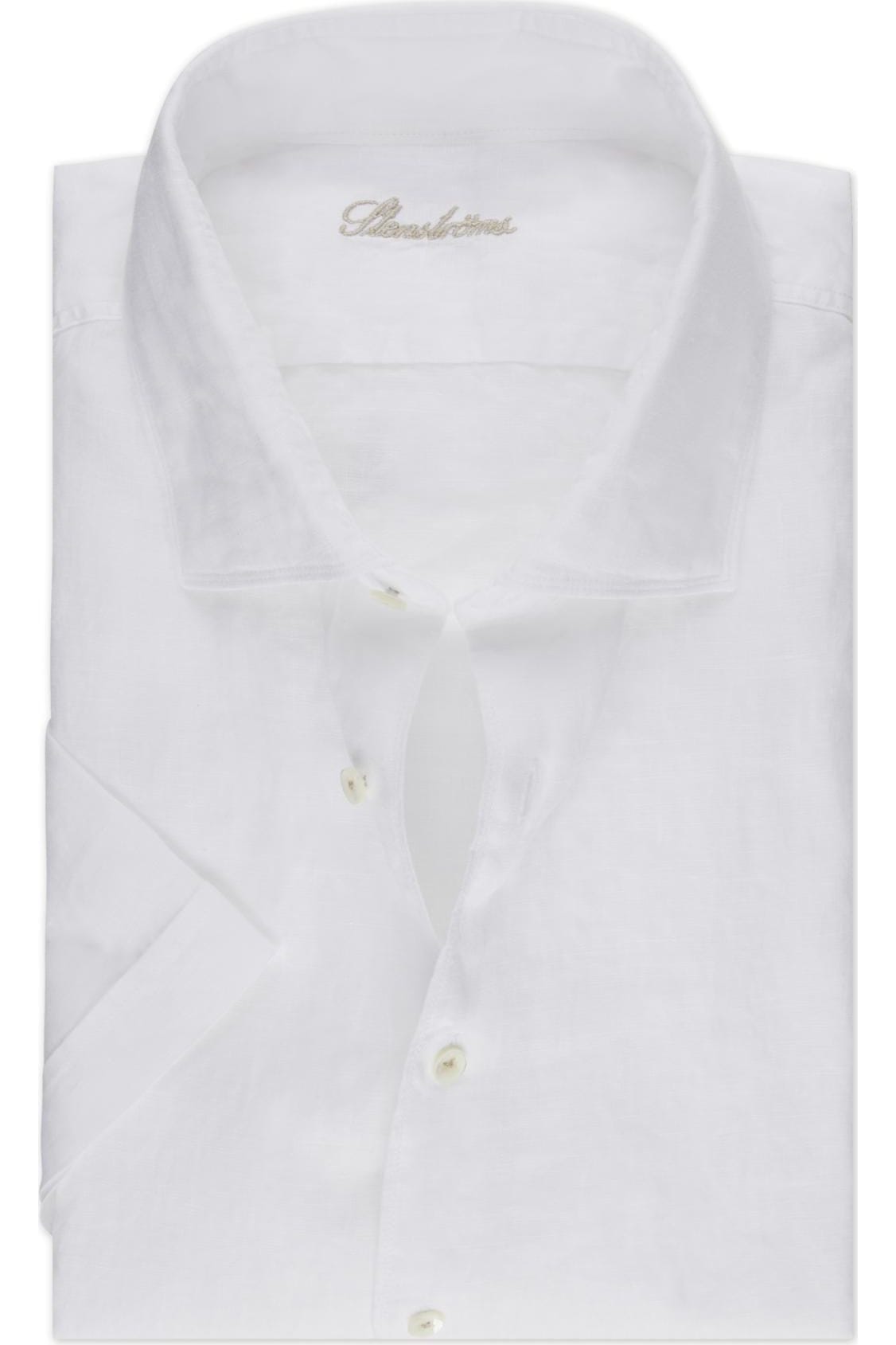 Stenströms Fitted Body linen shirt white, One Colour | Hemden.de