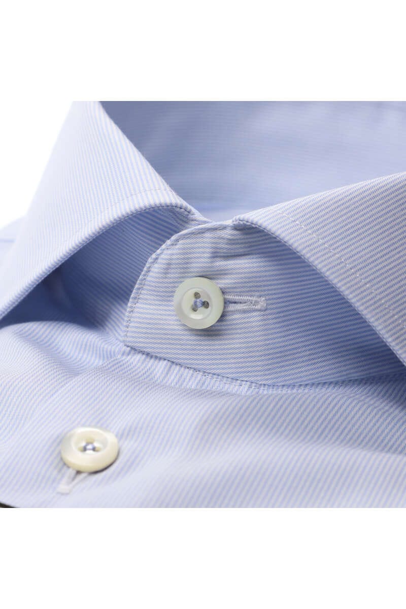 van Laack Meisterwerk Slim Fit Perfect Look Overhemd lichtblauw/wit ...