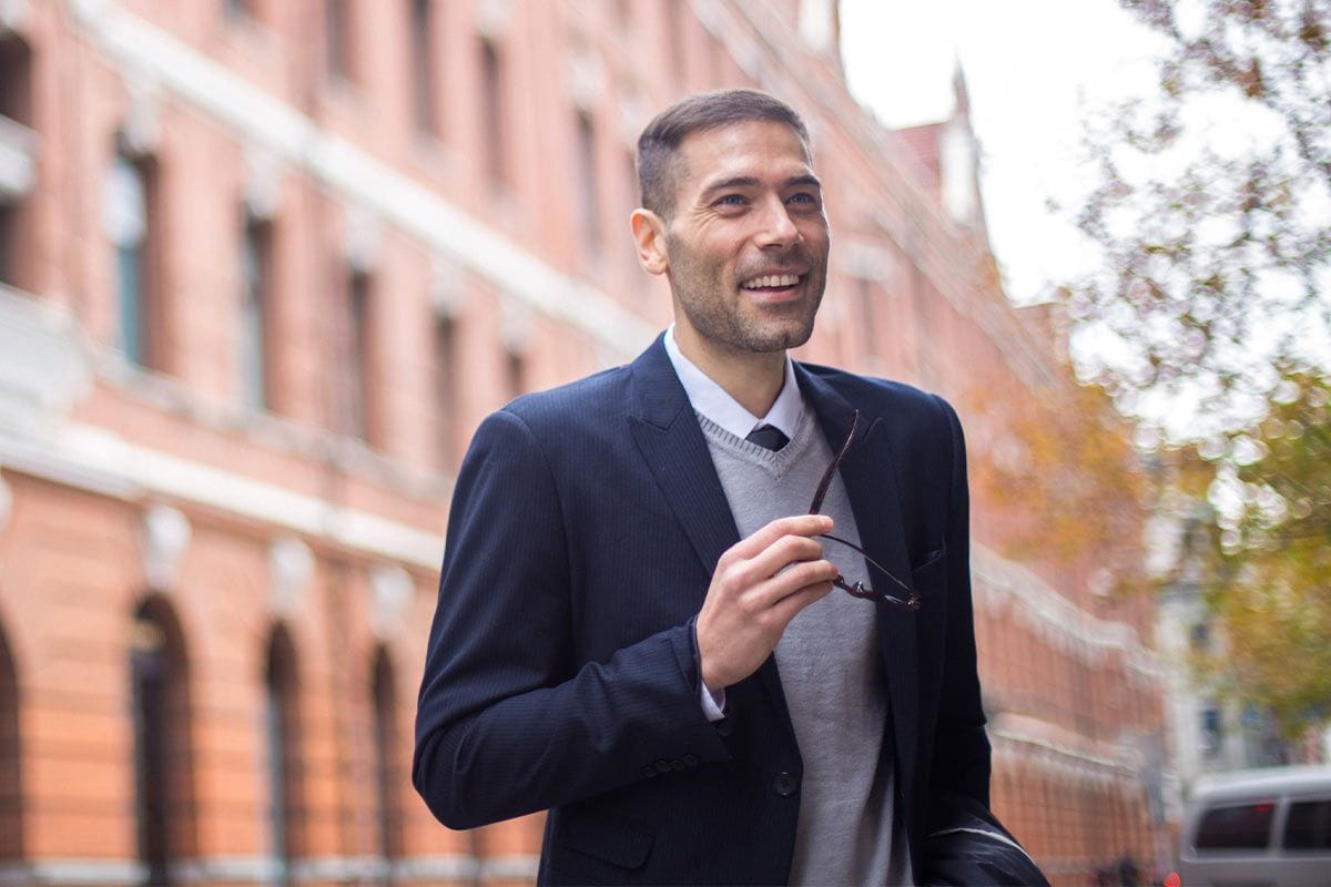 Business Pullover Look