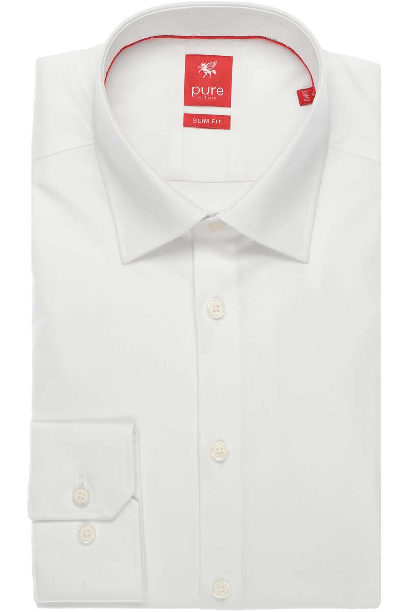 Pure Slim Fit shirt white, One Colour | Hemden.de