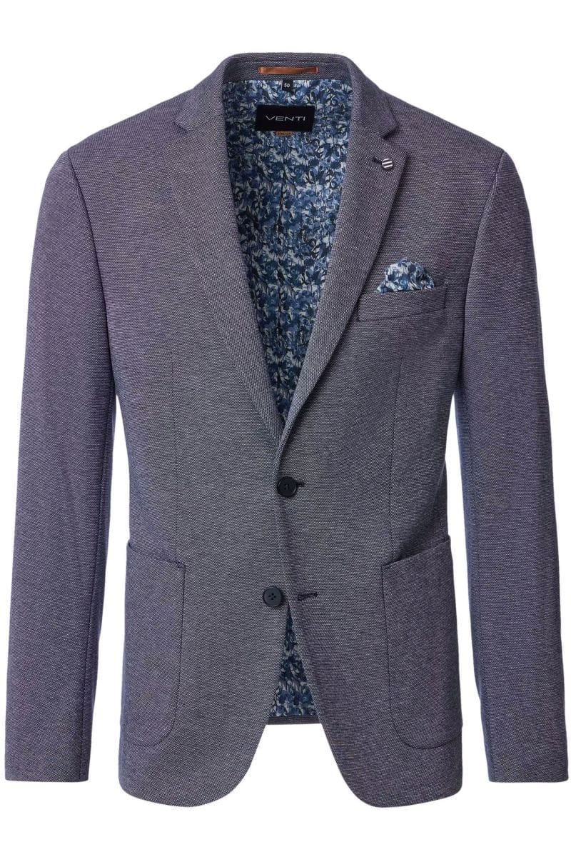 Venti Modern Fit Herren Jas blauw | Overhemden.com