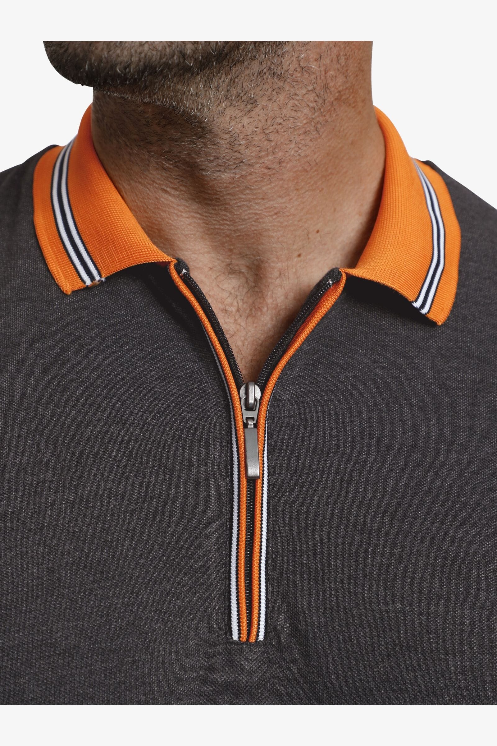 Charles Colby Comfort Fit polo shirt dark grey, One Colour ...