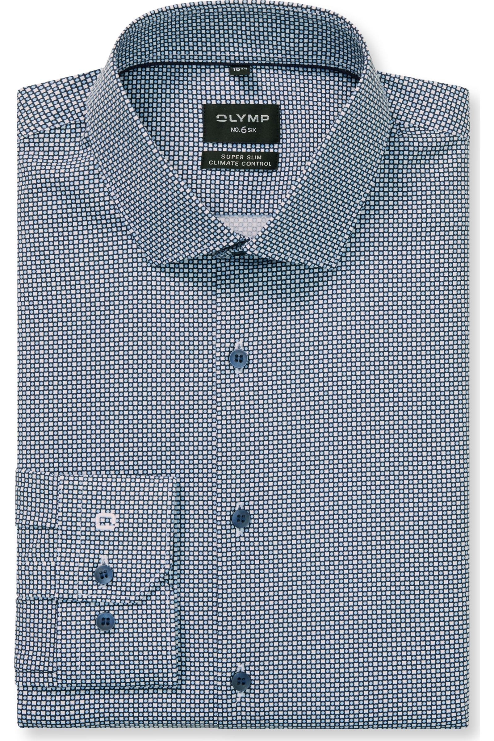 OLYMP No. Six Performance Climate Control Super Slim Hemd bleu ...