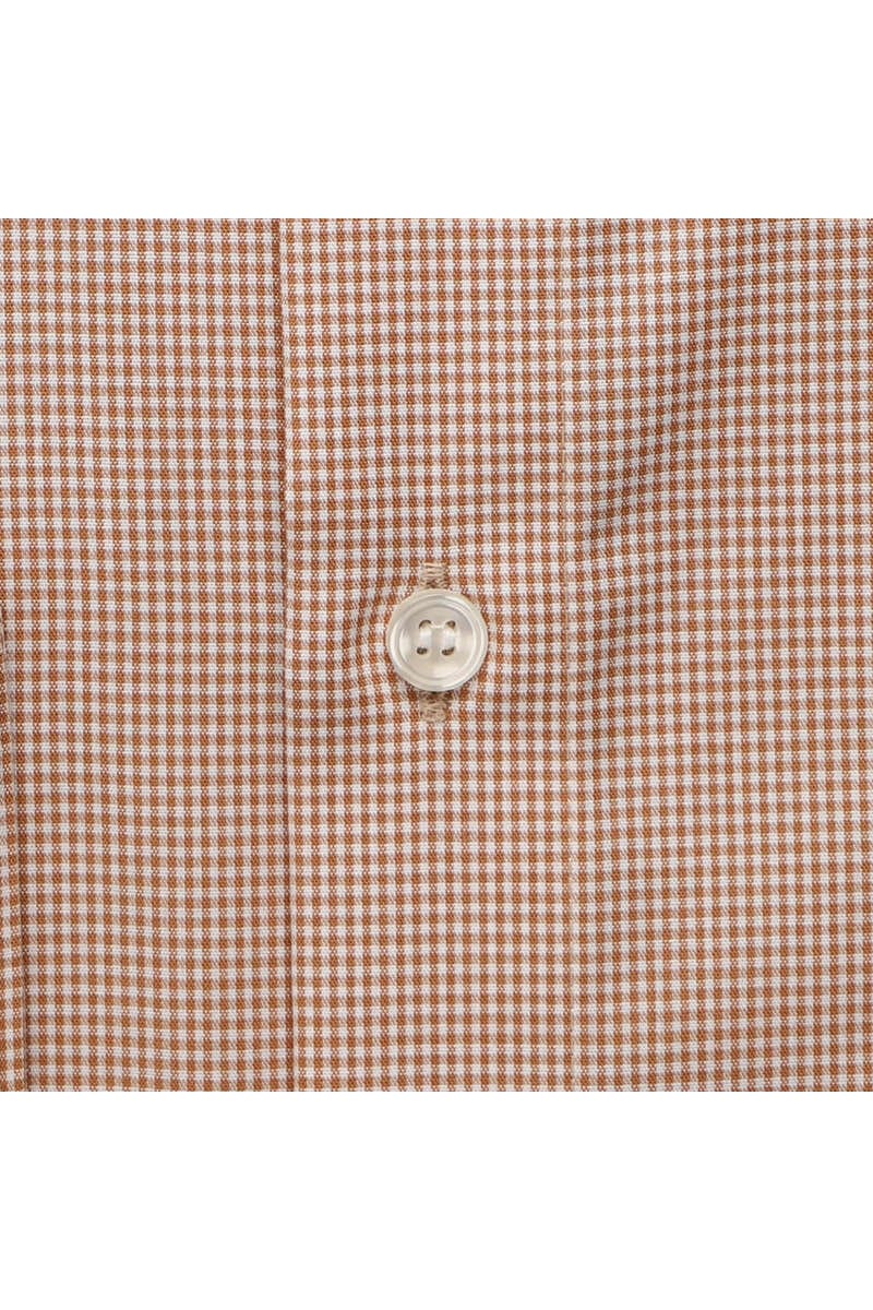 Marvelis Modern Fit Overhemd bruin, Vichy ruit | Overhemden.com