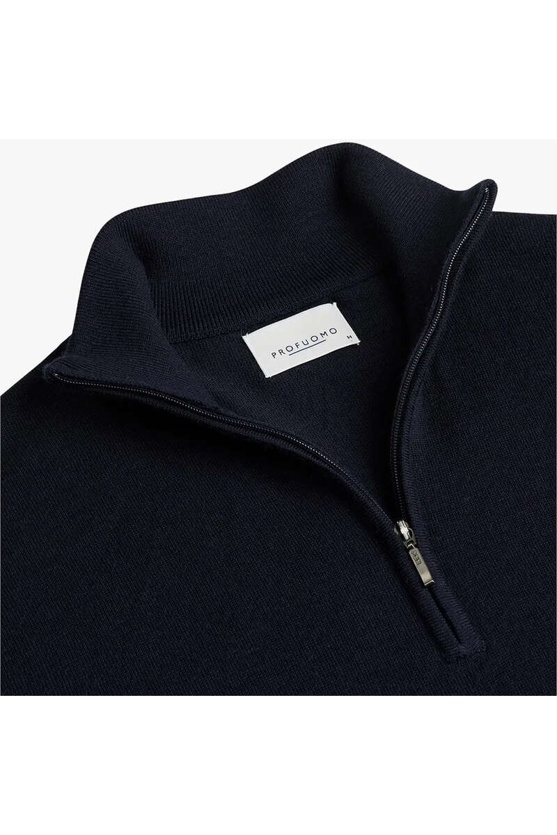 Profuomo Herren pullover zip navy | Businesshemden.com