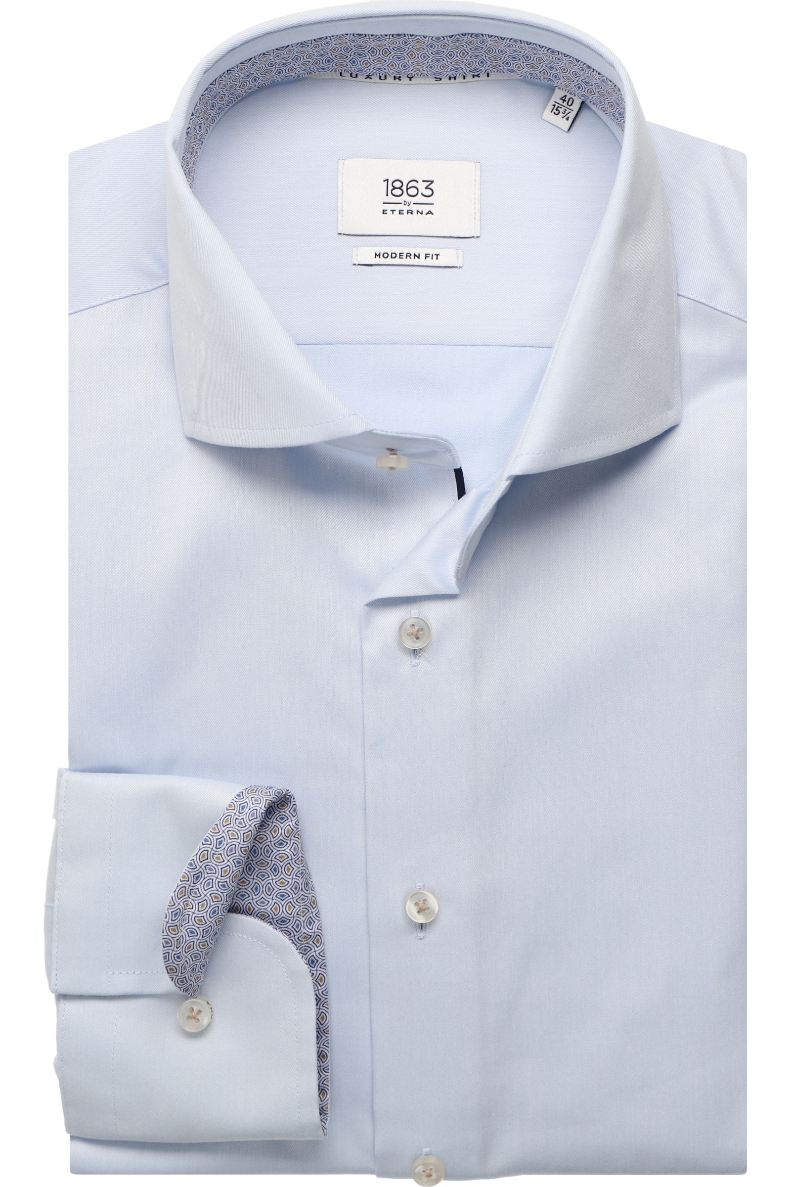 Eterna 1863 Modern Fit shirt sky blue, One Colour | Businesshemden.com