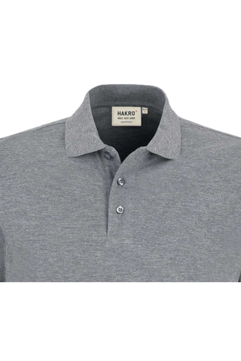 HAKRO 810 Regular Fit Poloshirt grau, Meliert | Businesshemden.com