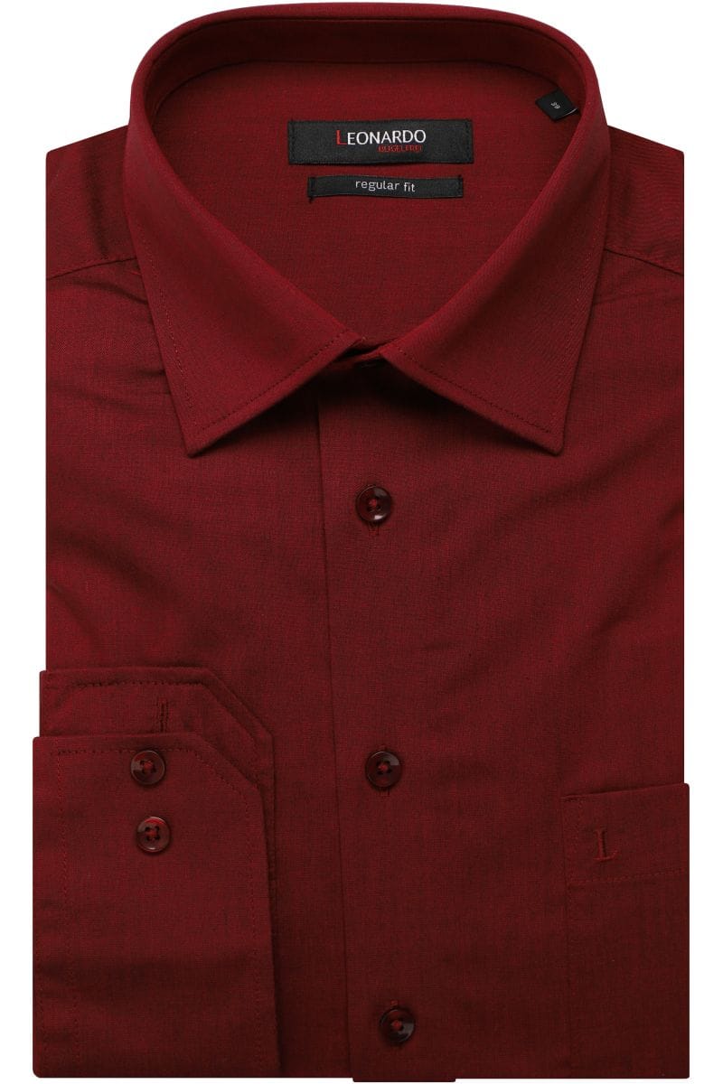 Leonardo by Jupiter Regular Fit Hemd rot, | Businesshemden.com