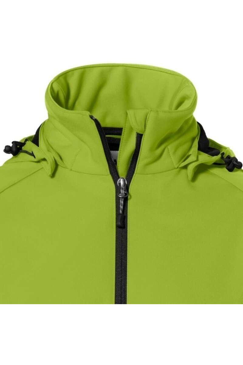 HAKRO 248 Regular Fit women softshell jacket hood (removable) kiwi ...