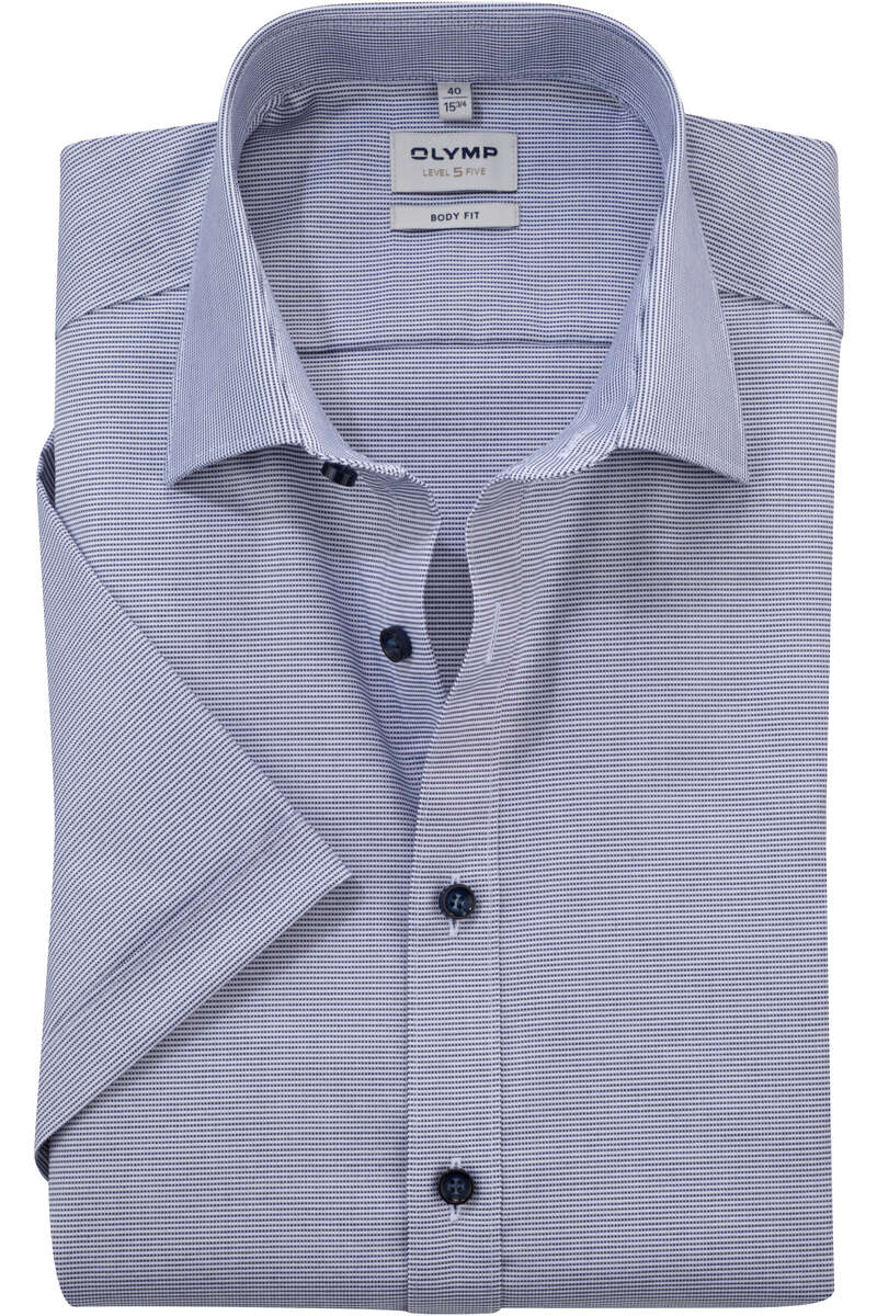 Olymp Level Five Body Fit shirt marine, One Colour | Businesshemden.com