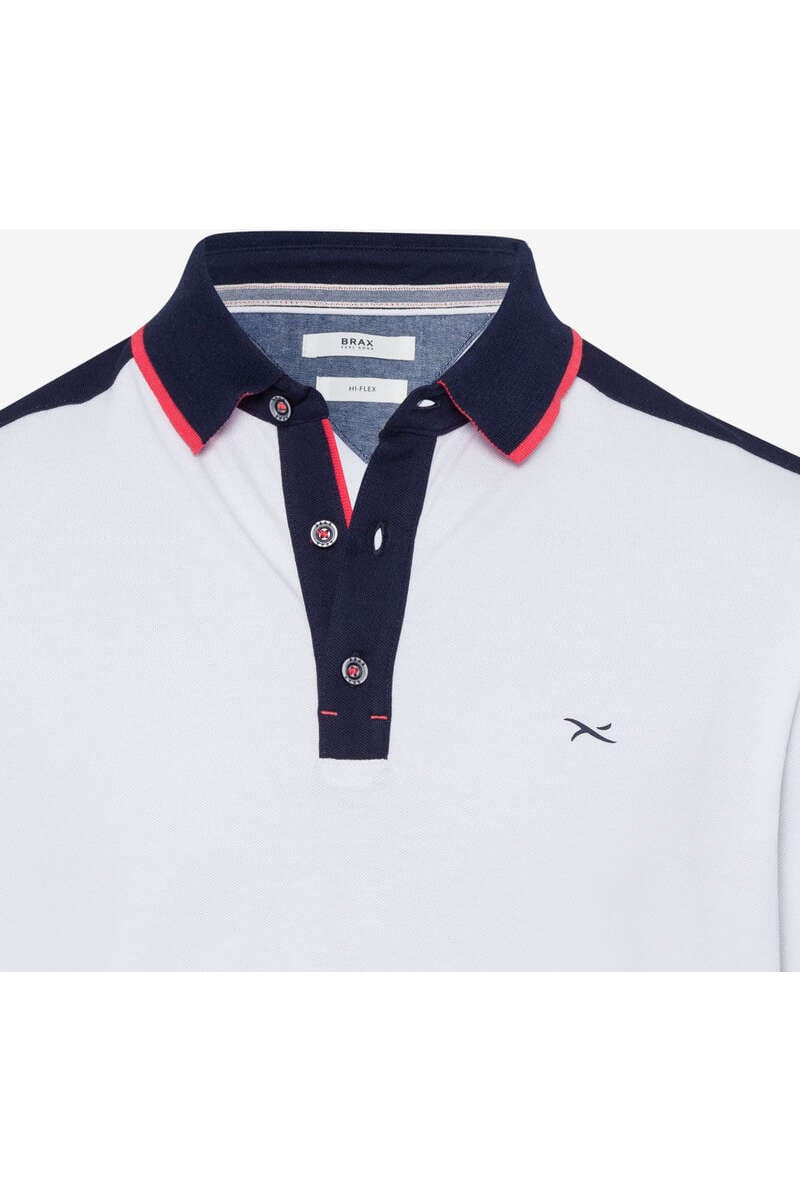 Brax Modern Fit polo shirt white, One Colour | Businesshemden.com