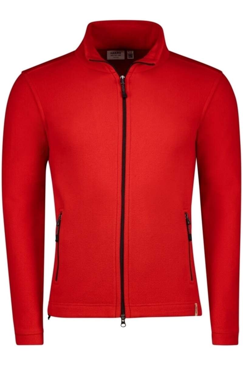 HAKRO Function Regular Fit Herren fleece jacket red | Hemden.de