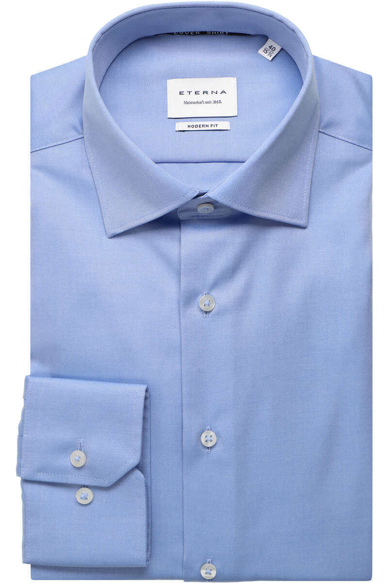 Eterna Cover Shirt Modern Fit shirt blue, One Colour | Hemden.de