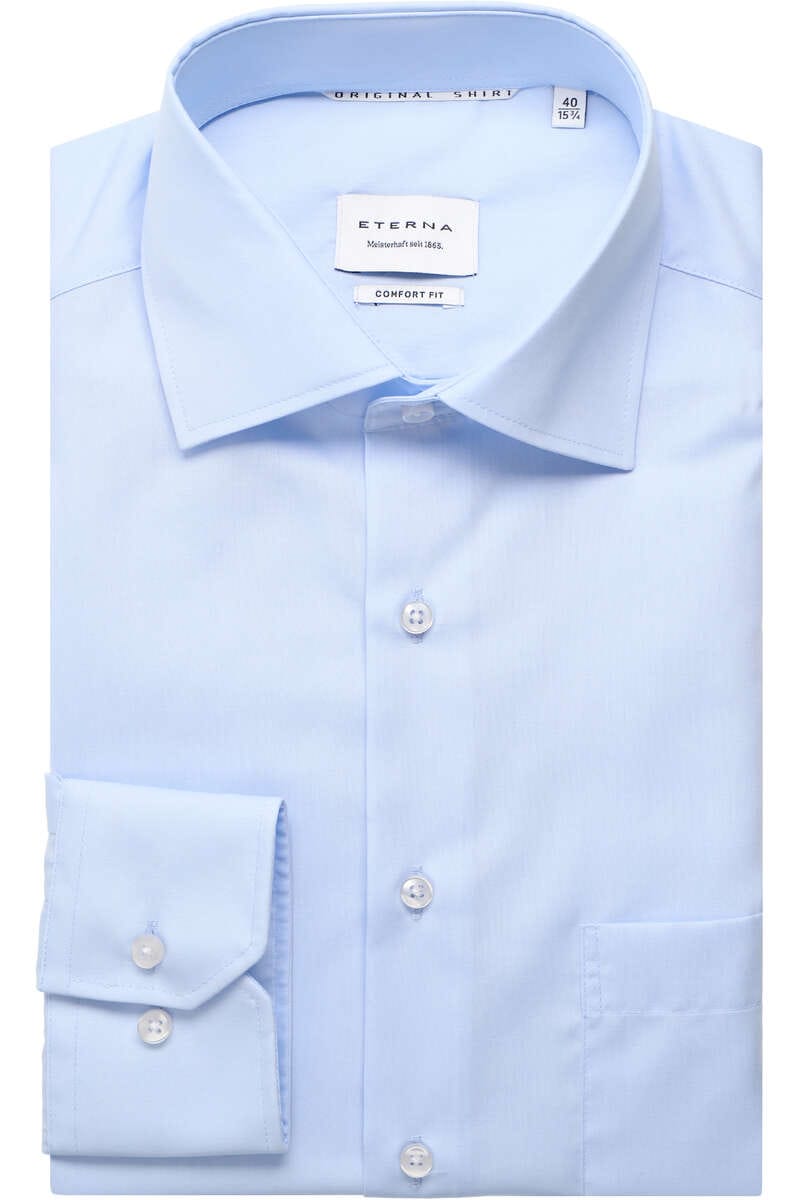 Eterna Comfort Fit shirt bright blue, One Colour | Hemden.de