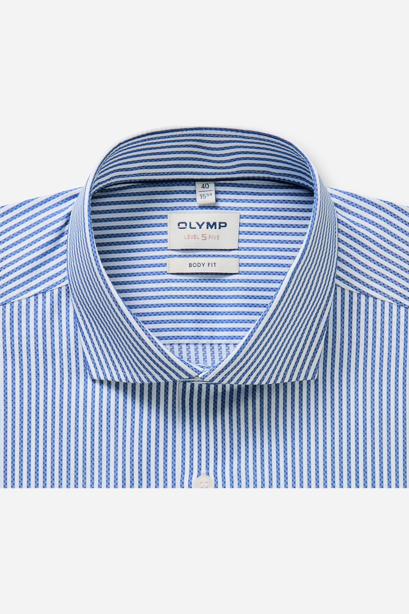 Olymp Level Five Body Fit shirt blue, Striped | Hemden.de