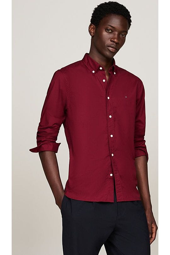 Tommy Hilfiger Regular Fit shirt purple, One Colour | Hemden.de