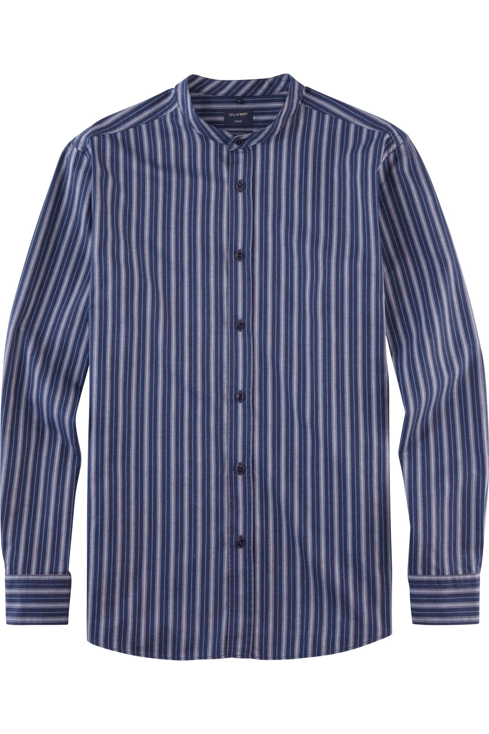 Olymp Casual Regular Fit shirt marine, Striped | Hemden.de