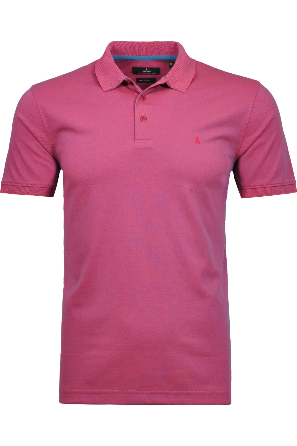 RAGMAN Softknit Modern Fit polo shirt magenta, One Colour ...