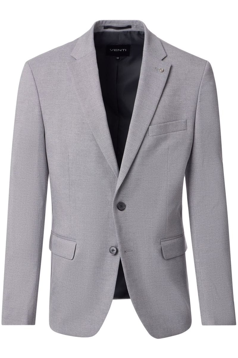 Venti Modern Fit Jas zilver | Overhemden.com