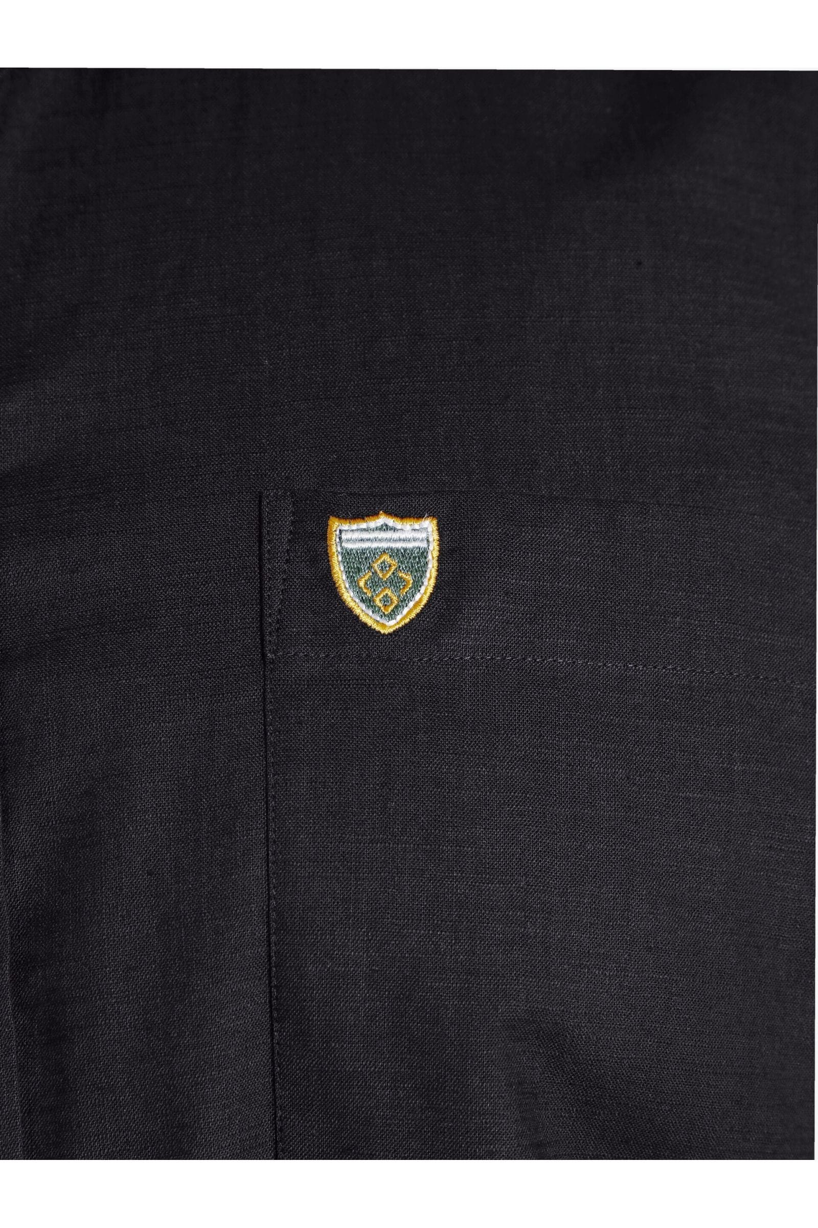 Charles Colby Comfort Fit Duke Tancred Overhemd zwart, Effen ...