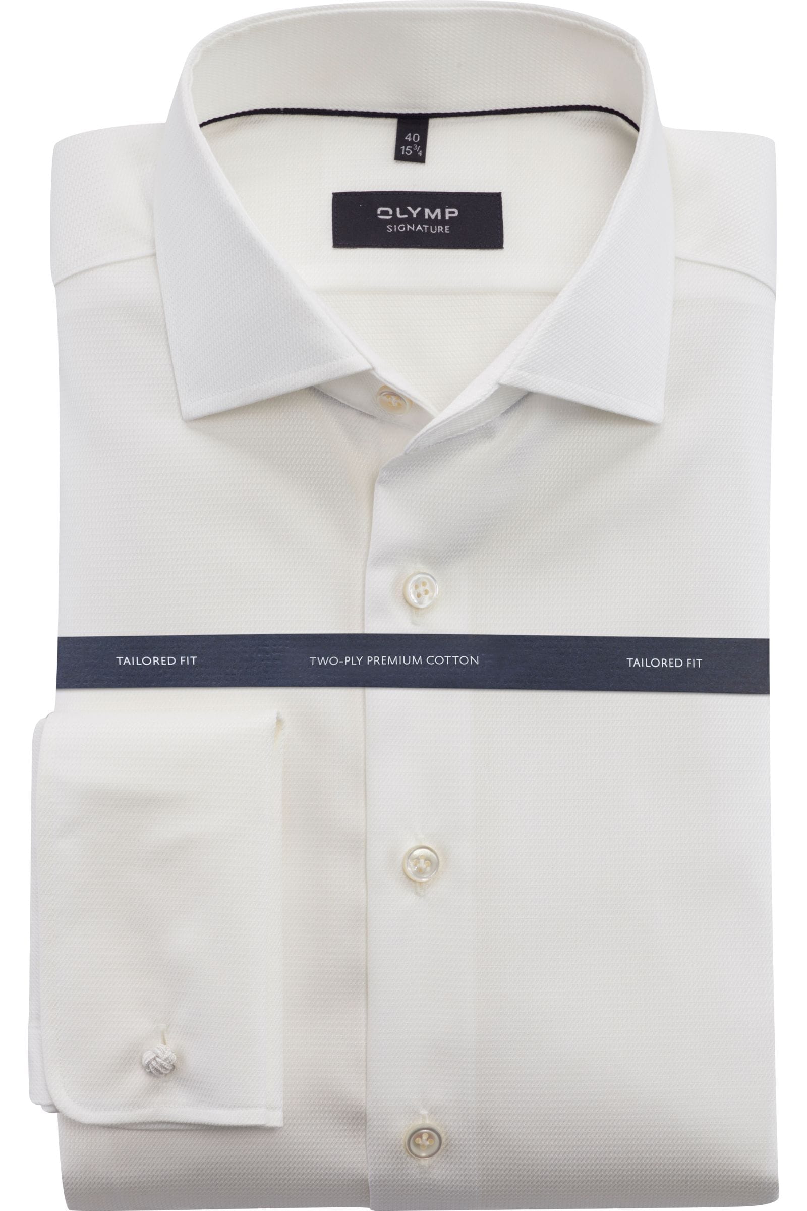 OLYMP SIGNATURE Tailored Fit Overhemd champagne, Effen | Overhemden.com