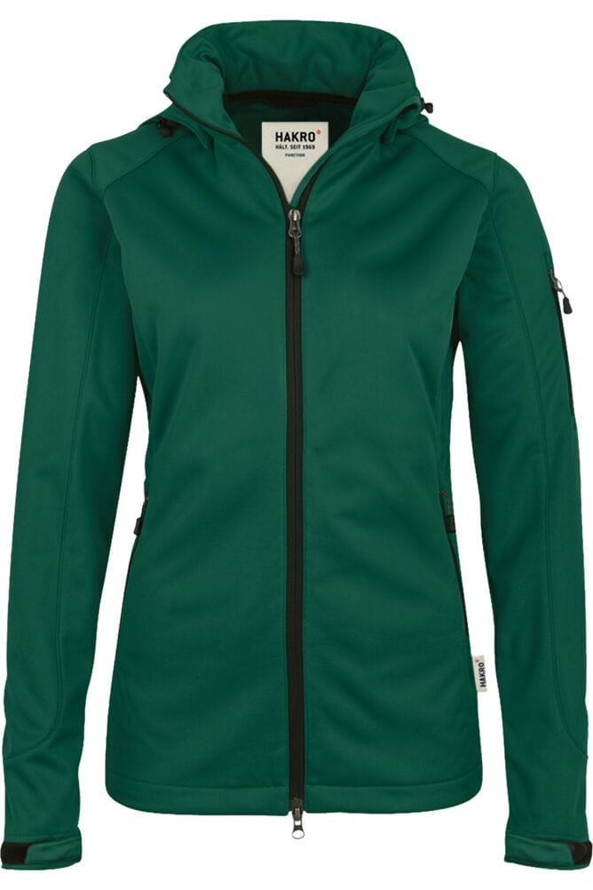 HAKRO Regular Fit women softshell jacket zip green | Hemden.de