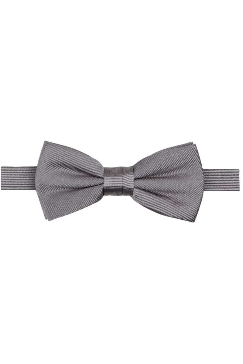 Hochwertige Profuomo Fliege in der Farbe grau, Einfarbig. Die Fliege ...