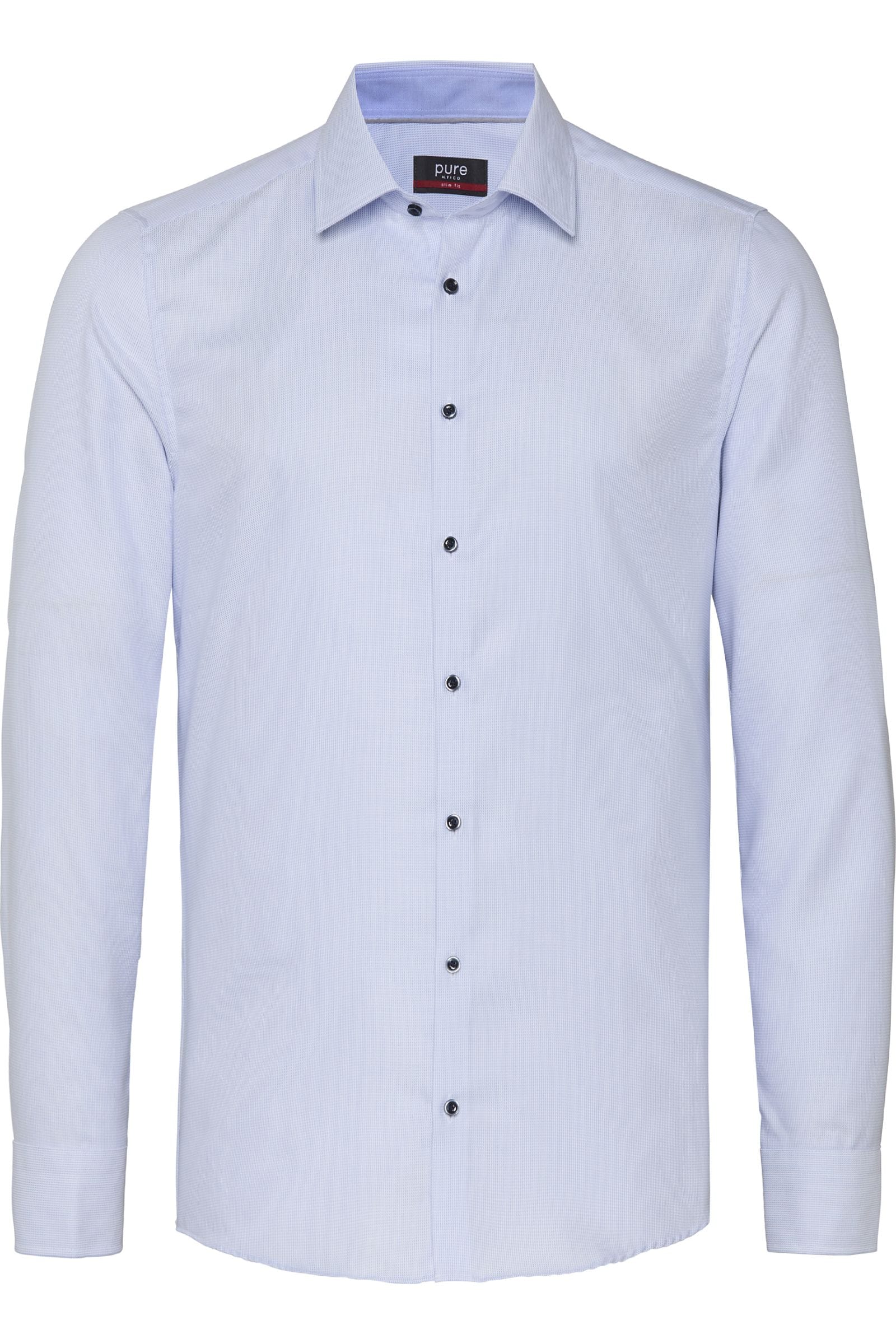 Pure Slim Fit shirt bright blue, One Colour | Hemden.de