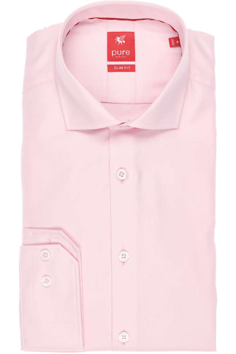 Pure Slim Fit shirt pink, One Colour | Hemden.de