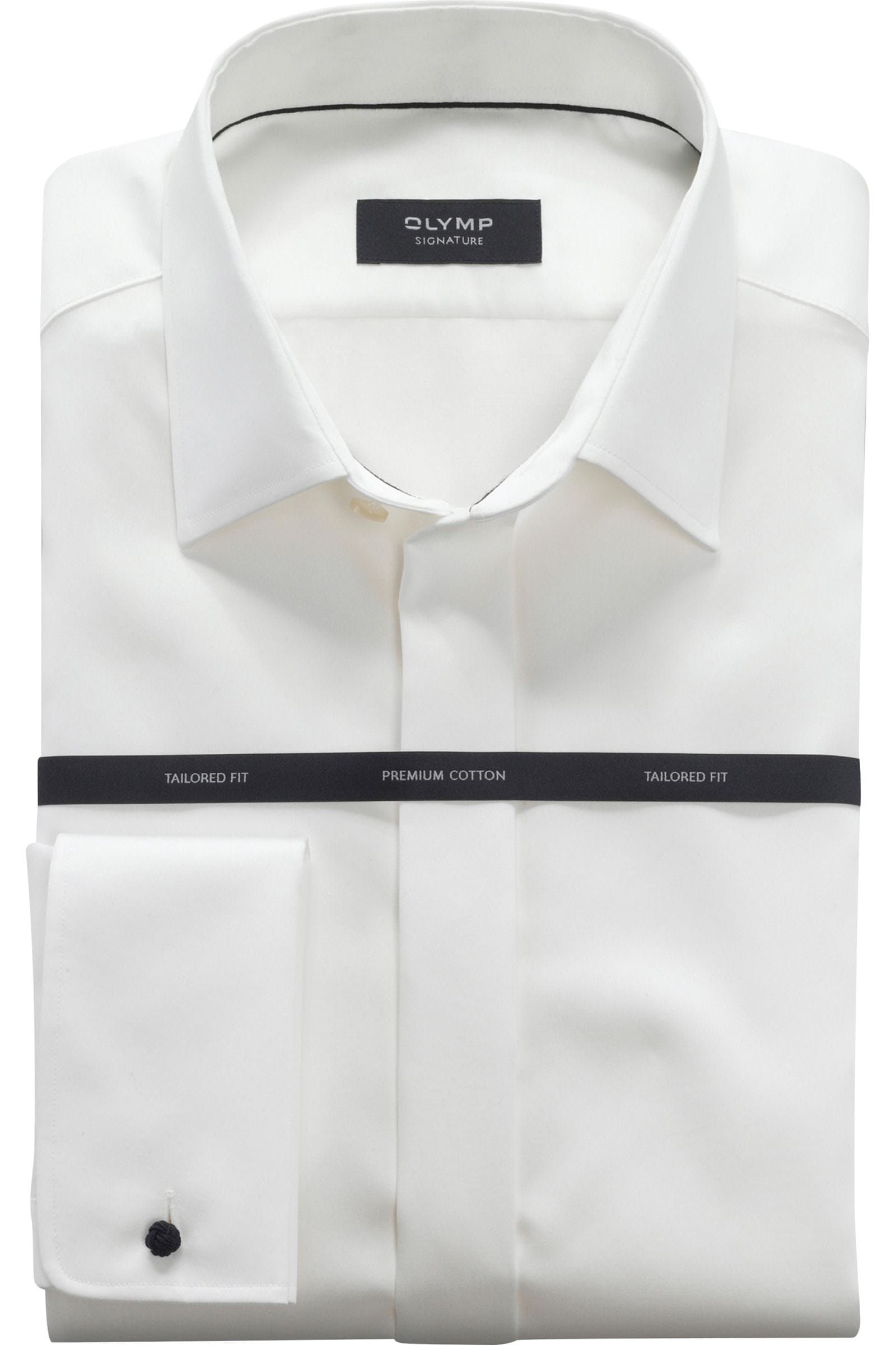 OLYMP SIGNATURE Tailored Fit Overhemd champagne, Effen | Overhemden.com